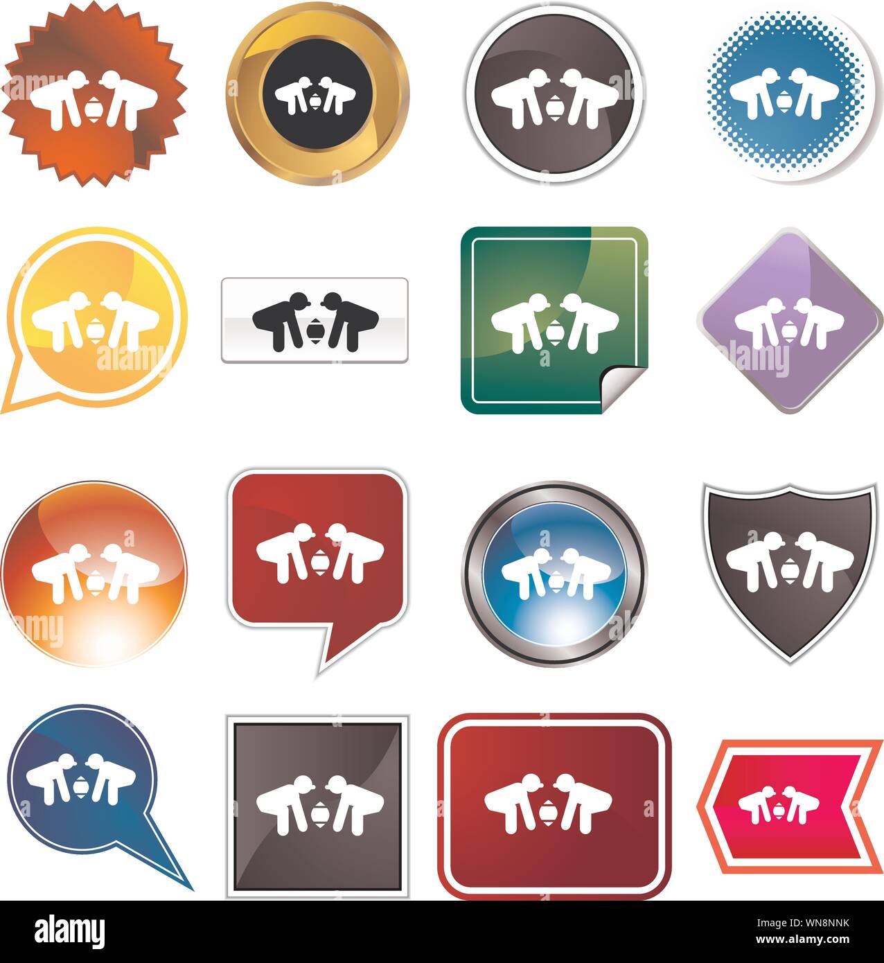 Isolated on white person hike Stock Vector Images - Alamy