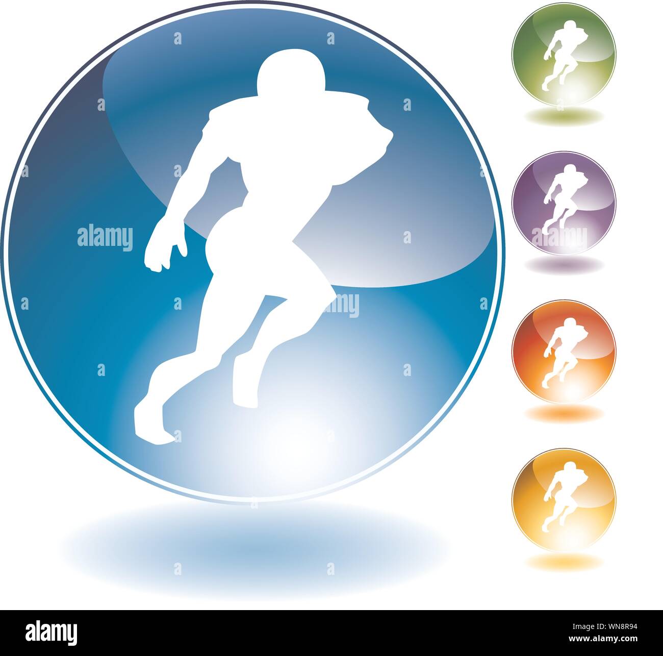 Wide reciever Stock Vector Images - Alamy