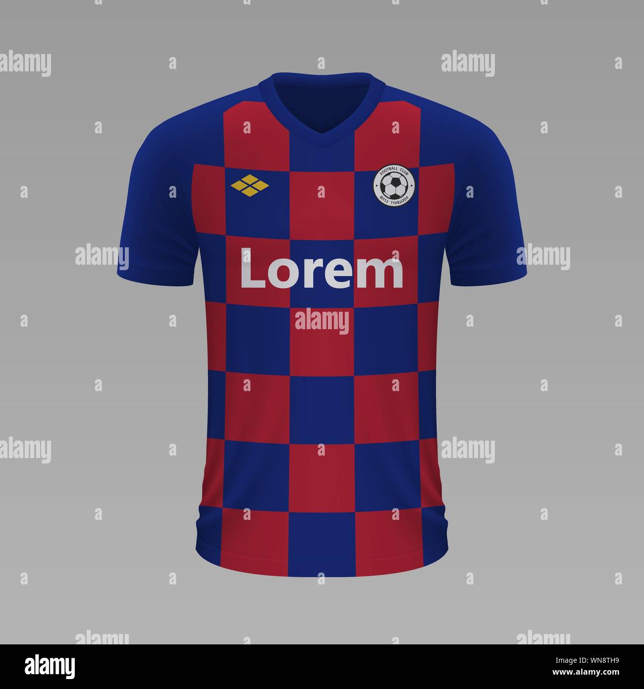 Realistic soccer shirt Barcelona 2020, jersey template for football kit ...