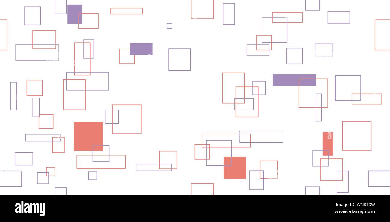 Seamless pattern from colored rectangles and squares. Vector ...