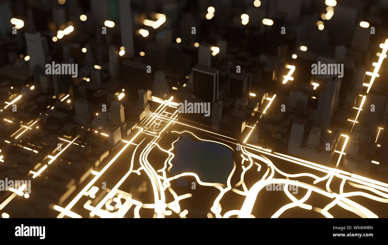 Cyberpunk highway hi-res stock photography and images - Alamy