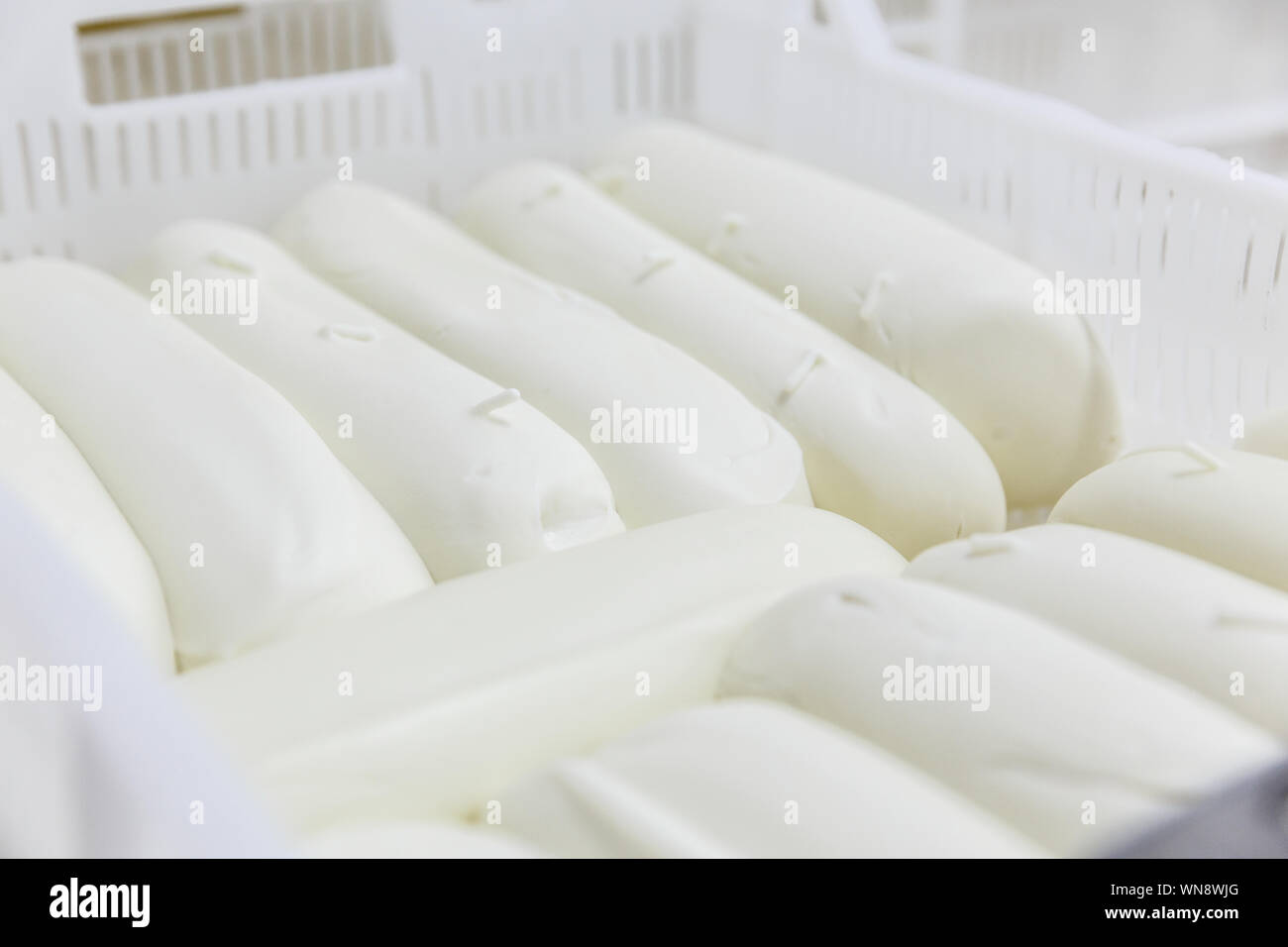Packaging mozzarella cheese in dairy hi-res stock photography and ...