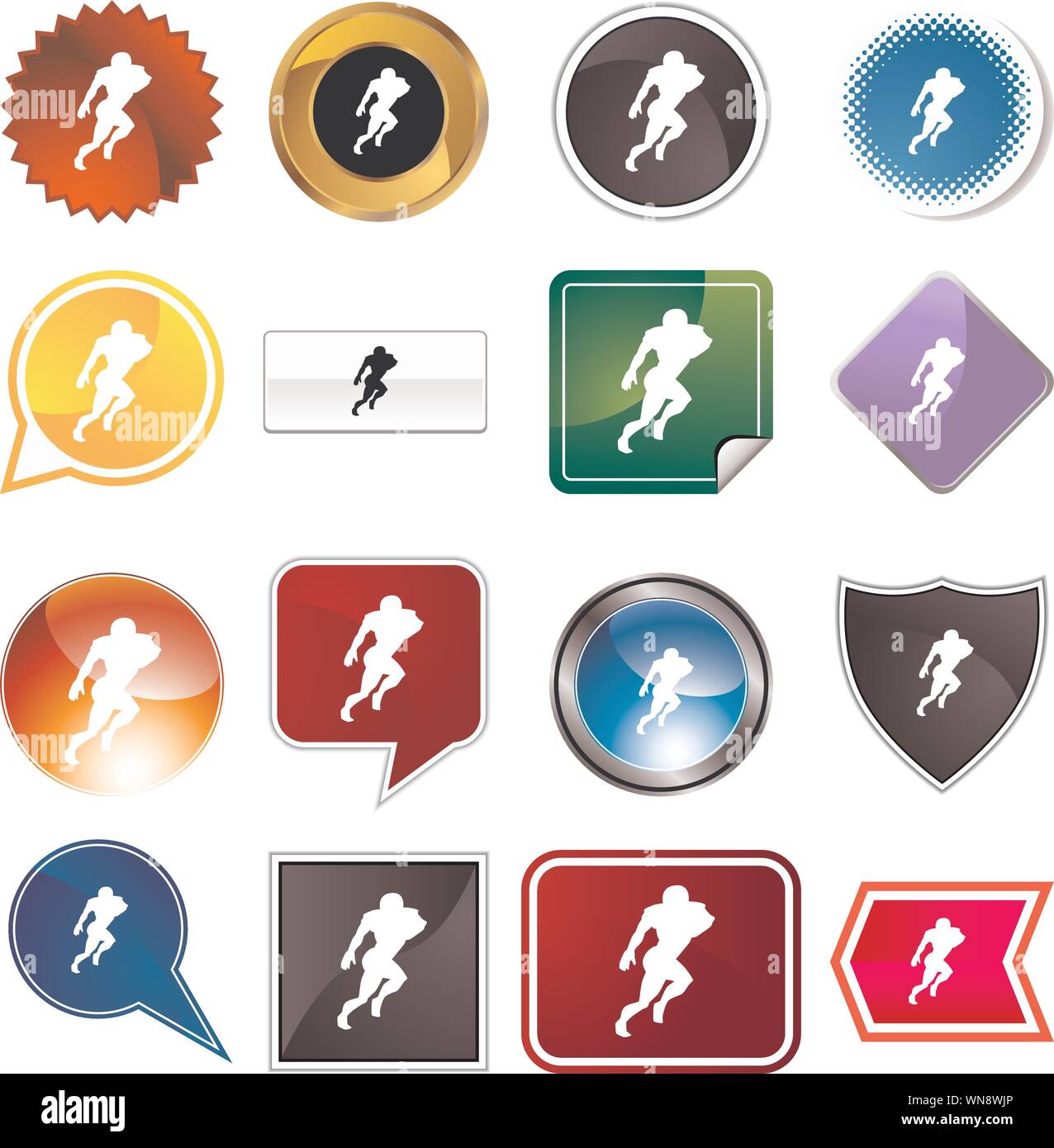 Wide reciever Stock Vector Images - Alamy