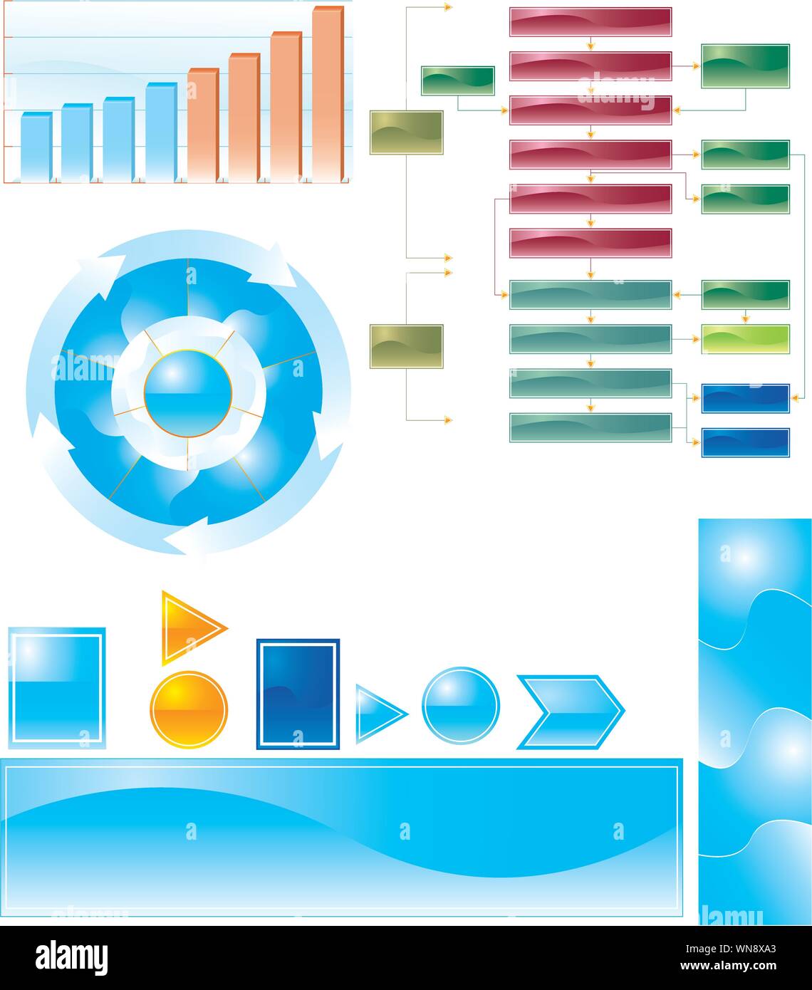 Multiple Business Diagrams Stock Vector Image & Art - Alamy