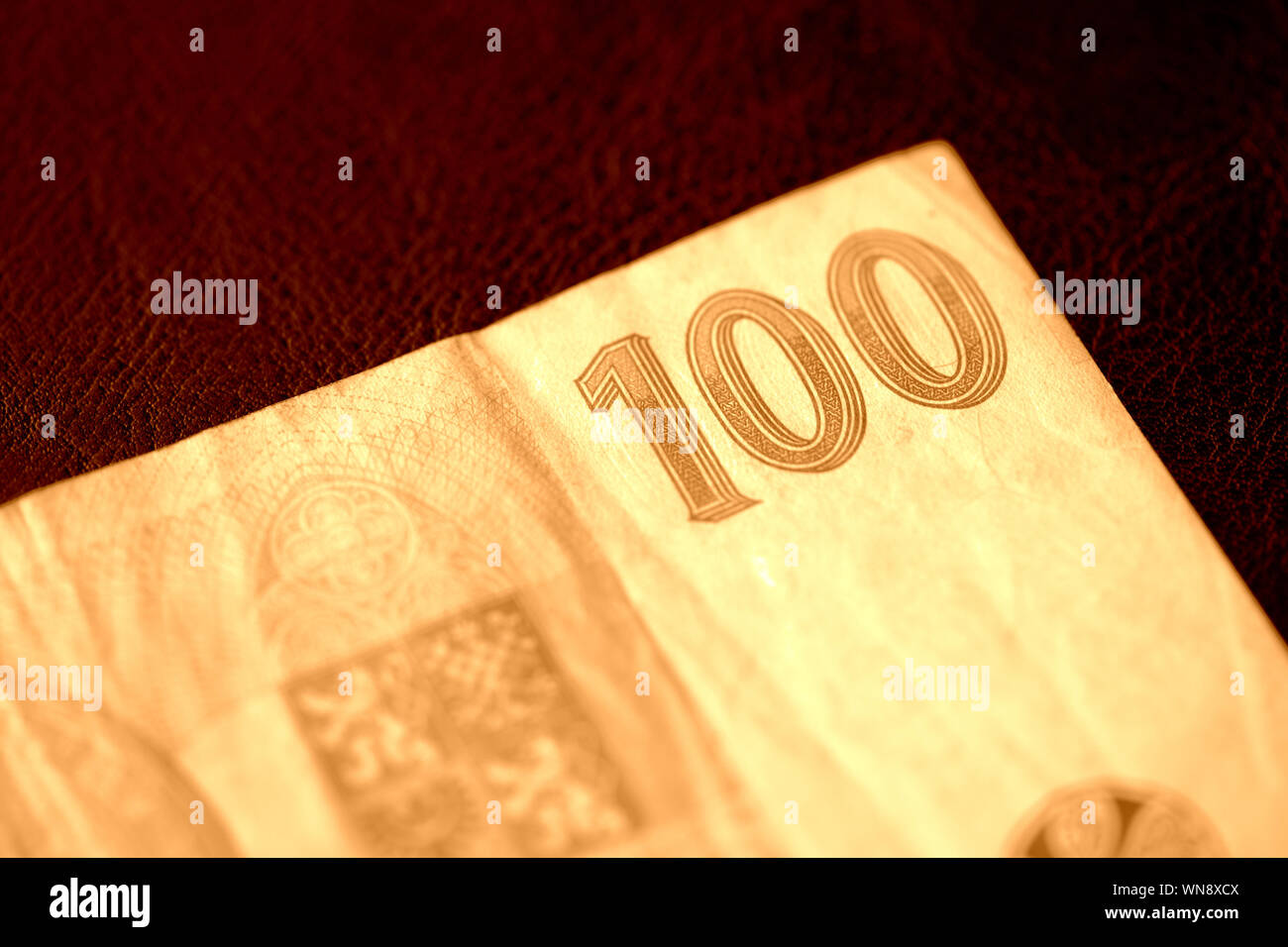 Czech bank note close up hi-res stock photography and images - Alamy