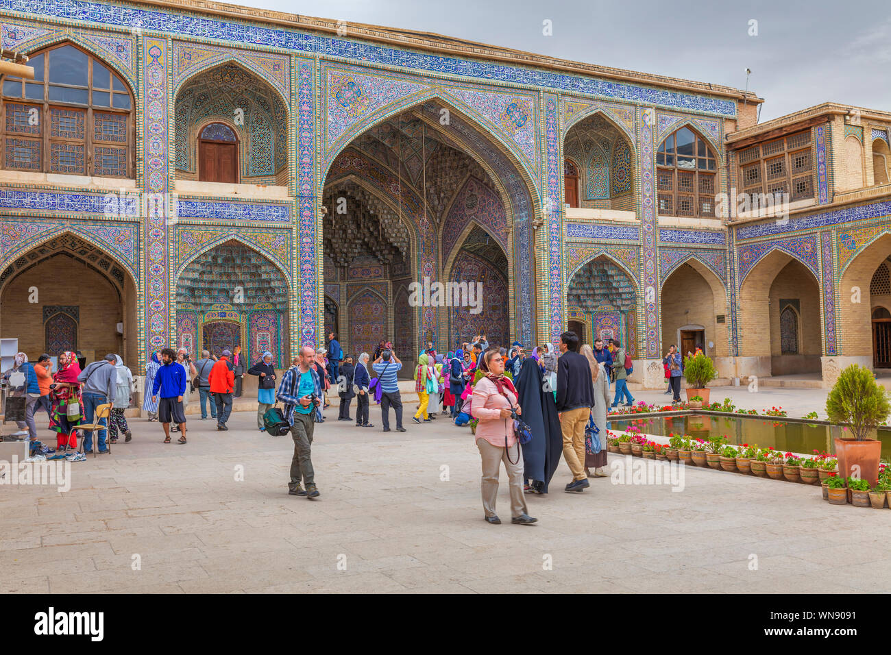 Nasir al-Mulk Mosque, Pink Mosque, 1888, Shiraz, Fars Province, Iran ...
