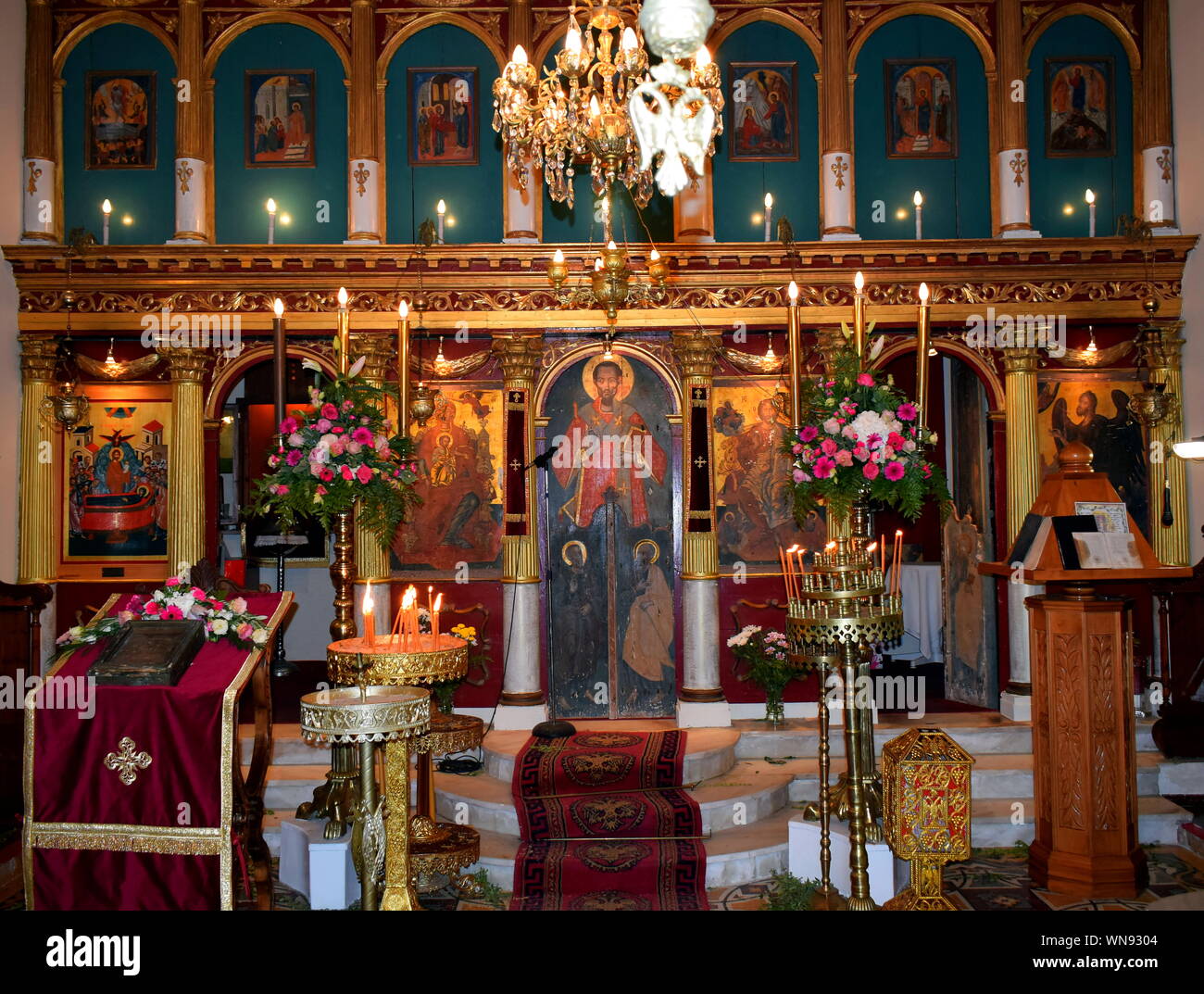 church temple, Orthodox, religion, Greece, Zakynthos, island Stock ...