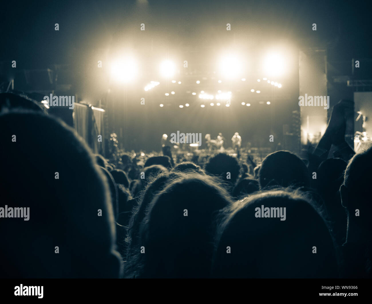 Photo of many people enjoying rock concert hi-res stock photography and ...