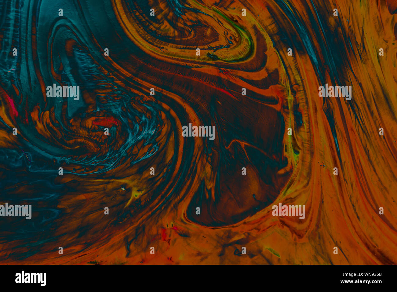 Traditional Ottoman Turkish abstract marbling art patterns as ...