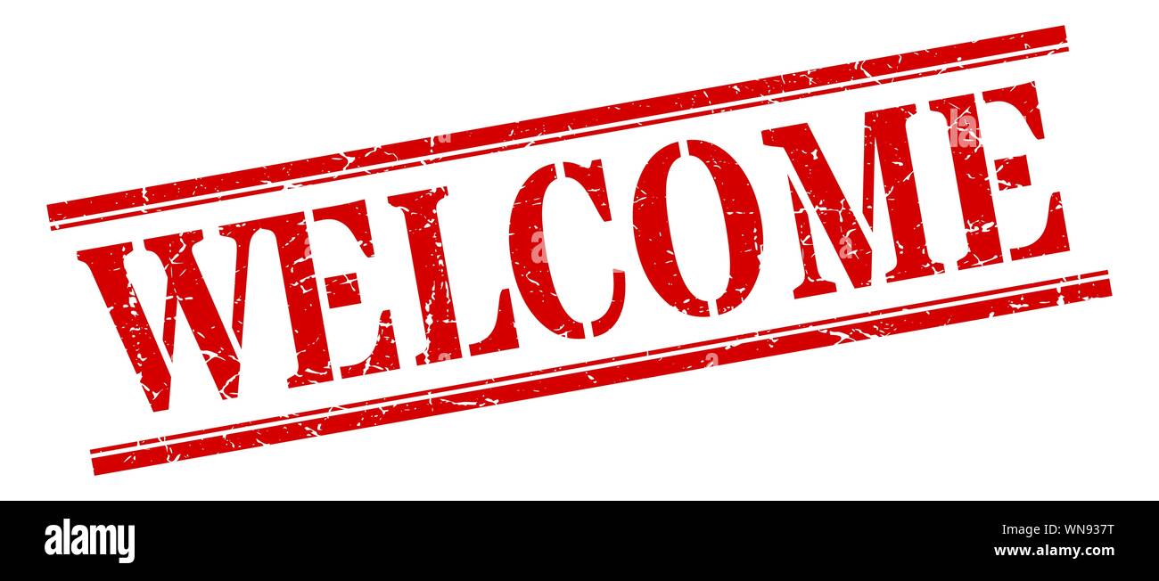 welcome stamp. welcome square grunge sign. welcome Stock Vector Image ...