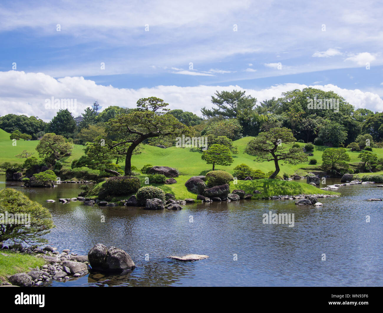 A Japanese garden known as Suizen-ji Joju-en located within the Suizen ...