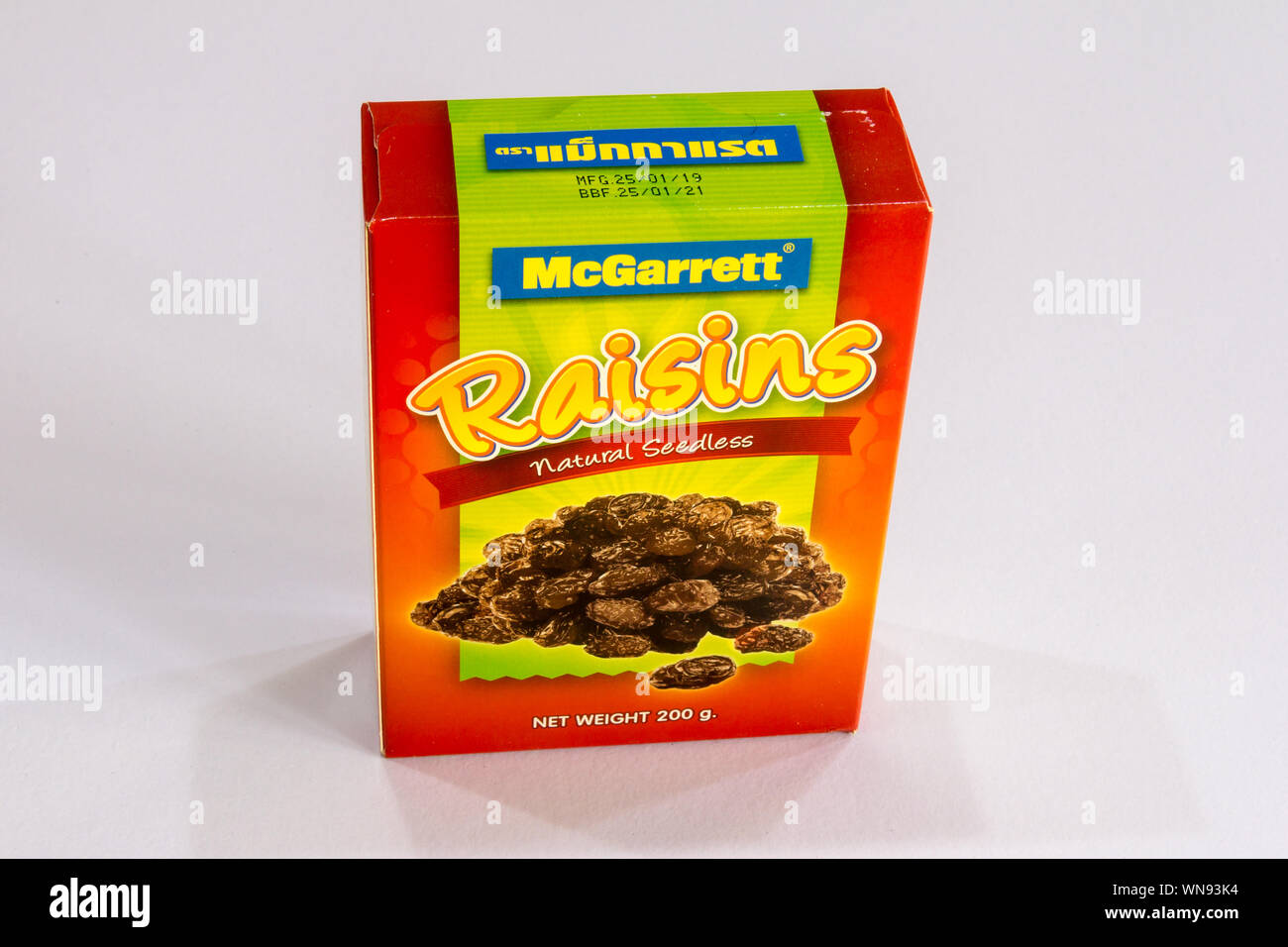 Phuket, Thailand - August 1st 2019: a Cardboard box of McGarrett ...