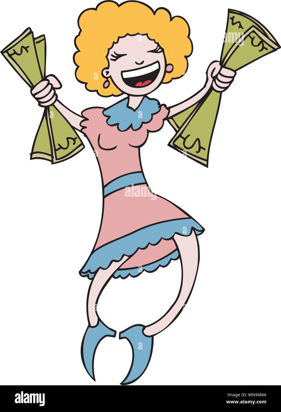 Girl design money financial Stock Vector Images - Alamy