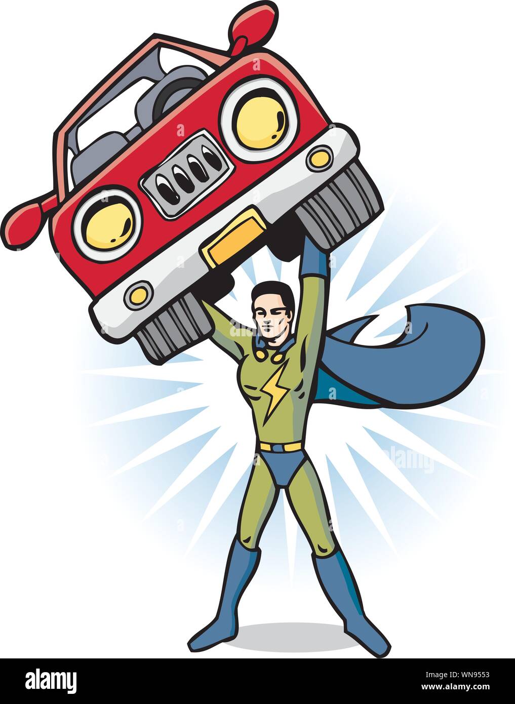 Energy Superhero Glow Stock Vector Image & Art - Alamy