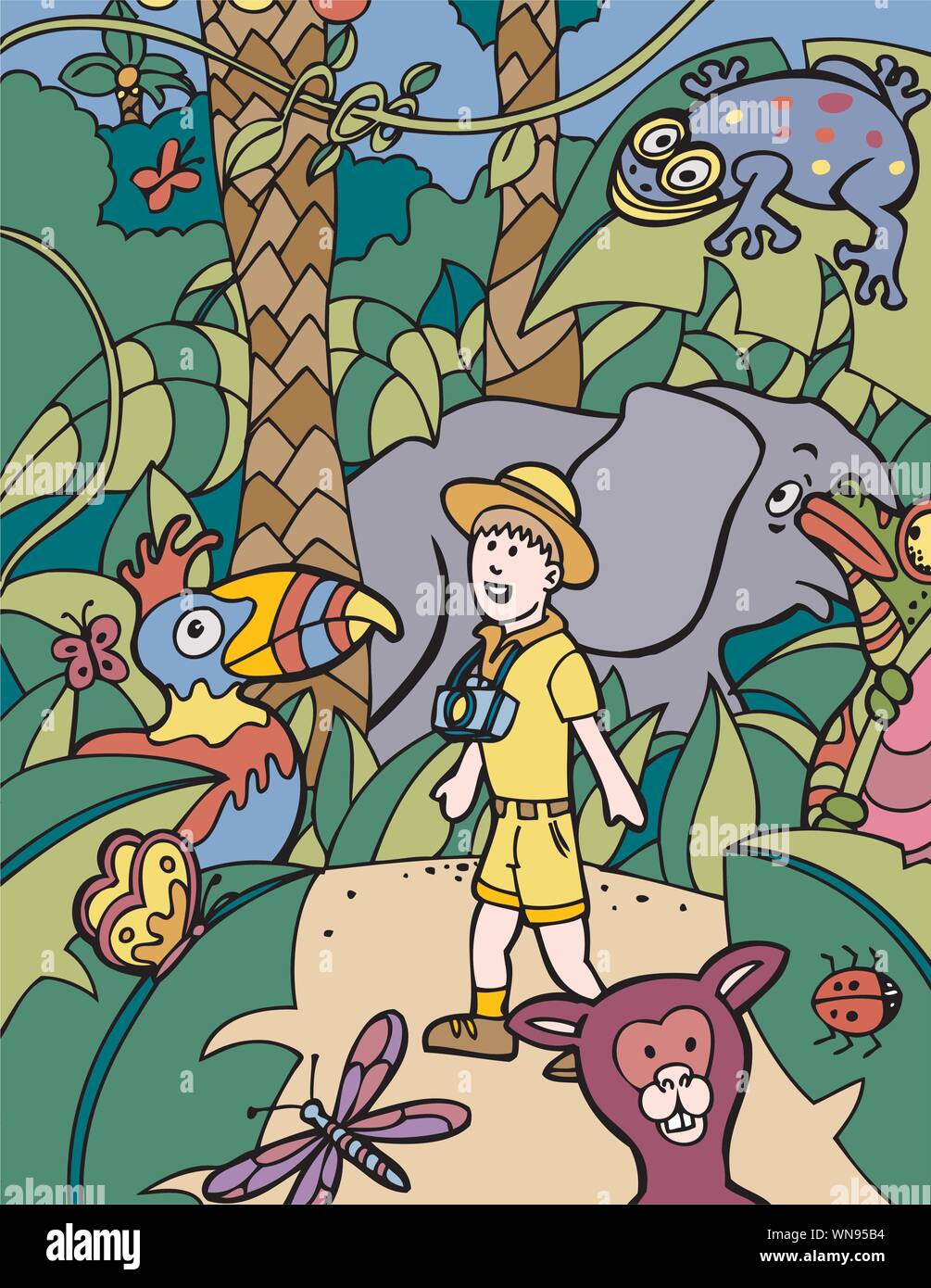 Kids Adventure: Photographer Stock Vector Image & Art - Alamy