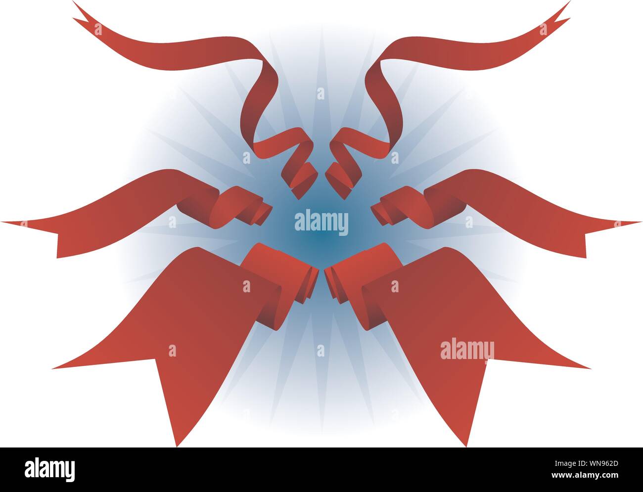 3D Red Ribbon Stock Vector Image & Art - Alamy