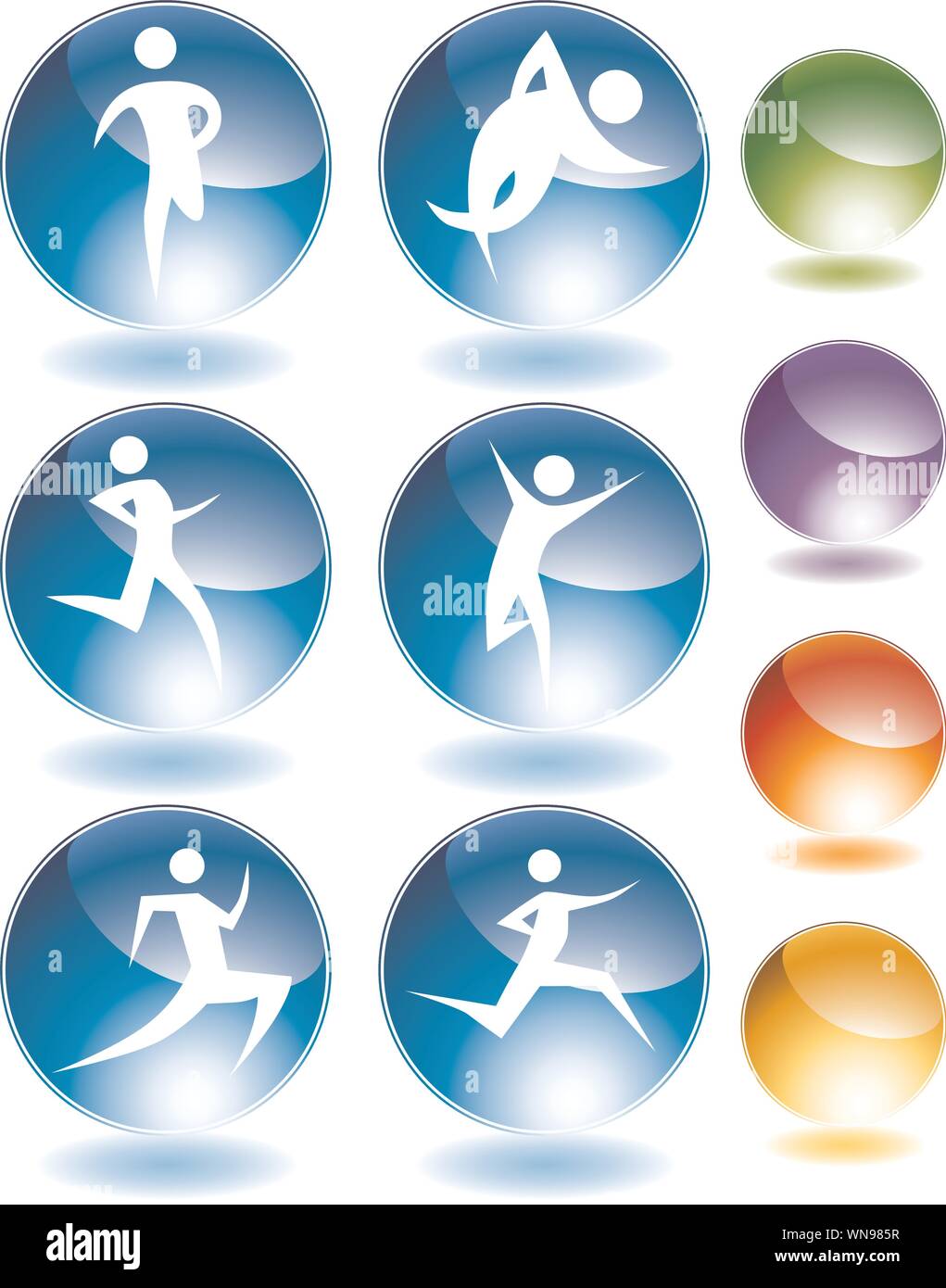Runner Stick Crystal Set Stock Vector Image & Art - Alamy
