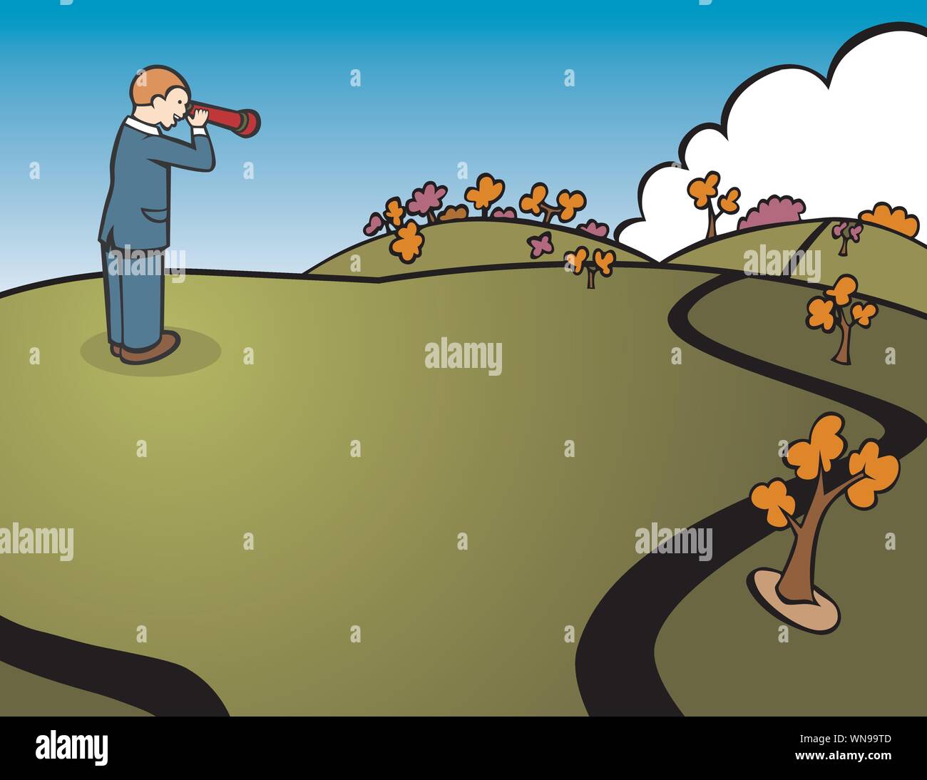 Searching horizon Stock Vector Images - Alamy