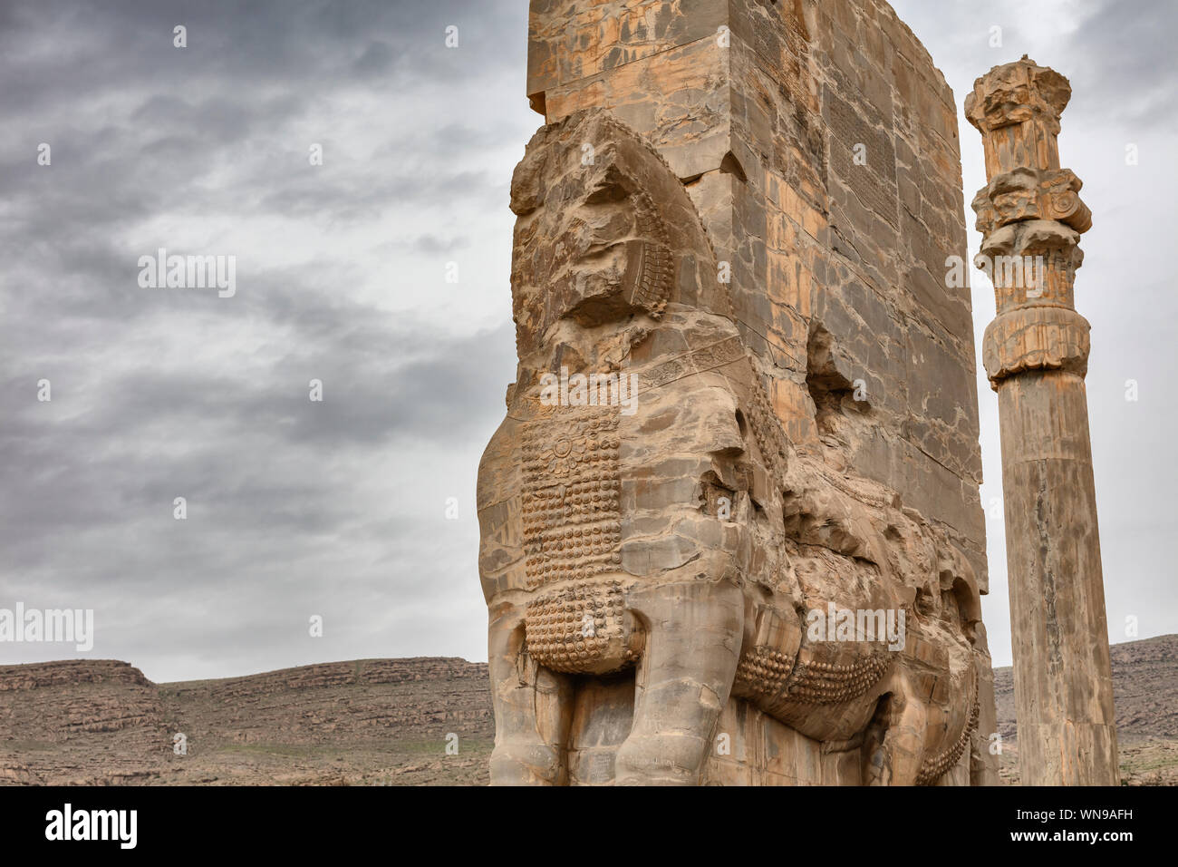 Gate of All Nations, Gate of Xerxes, Persepolis, ceremonial capital of ...