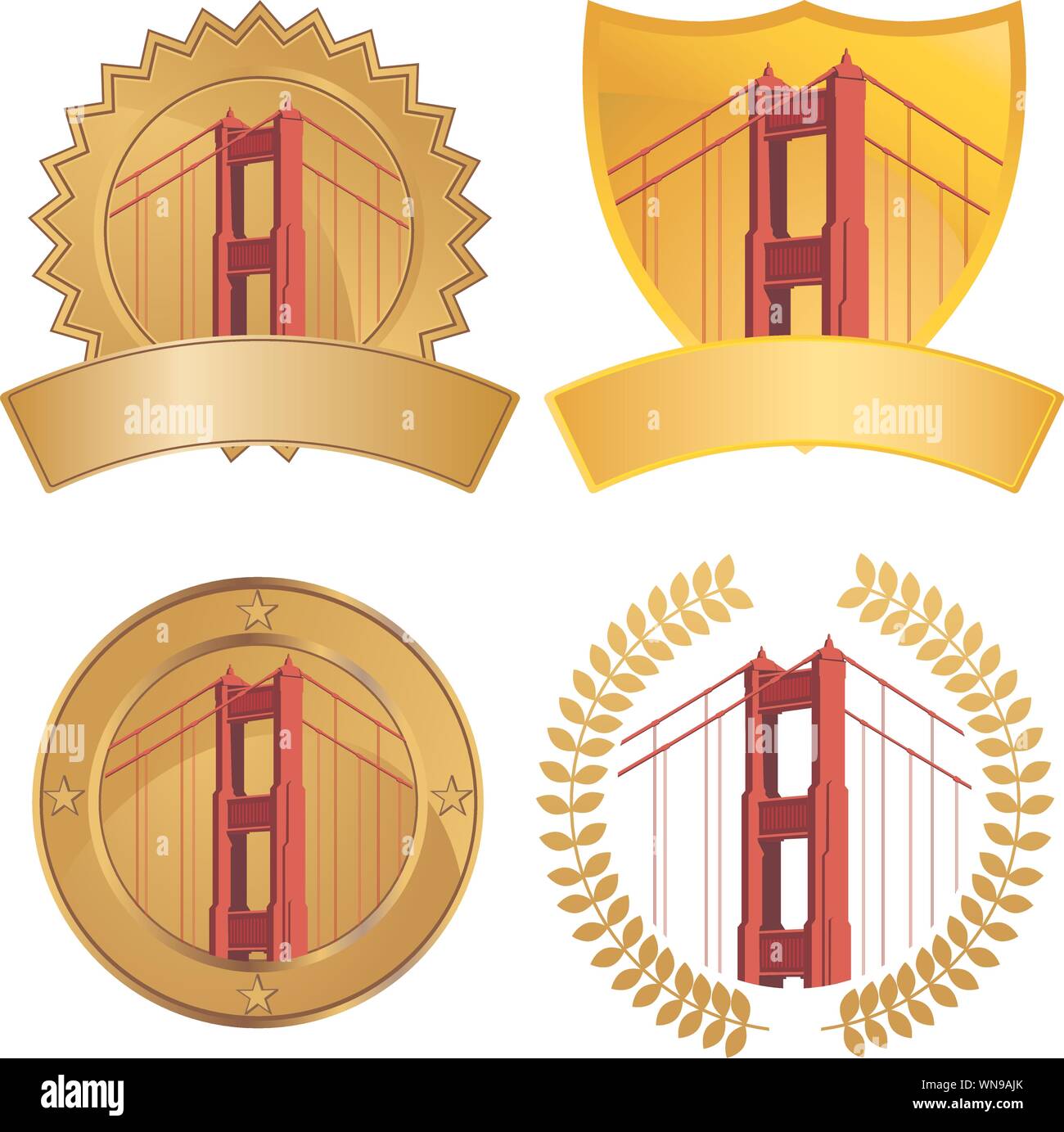 Golden cross on red Stock Vector Images - Alamy