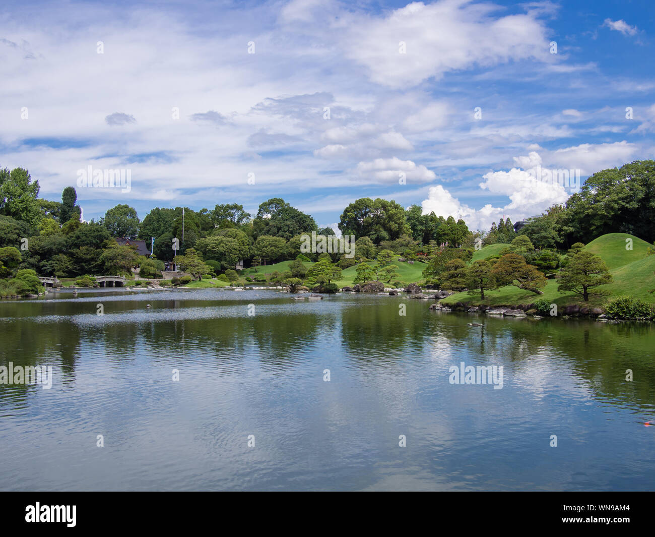 A Japanese garden known as Suizen-ji Joju-en located within the Suizen ...