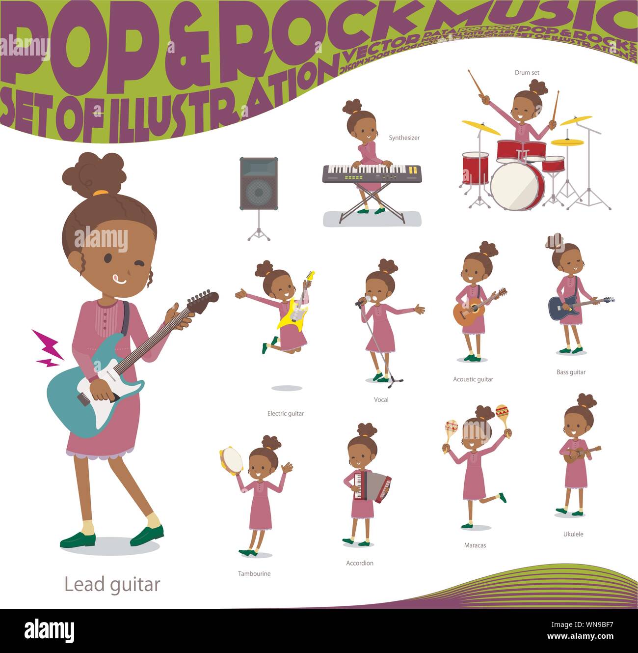 African american children playing instruments hi-res stock photography ...