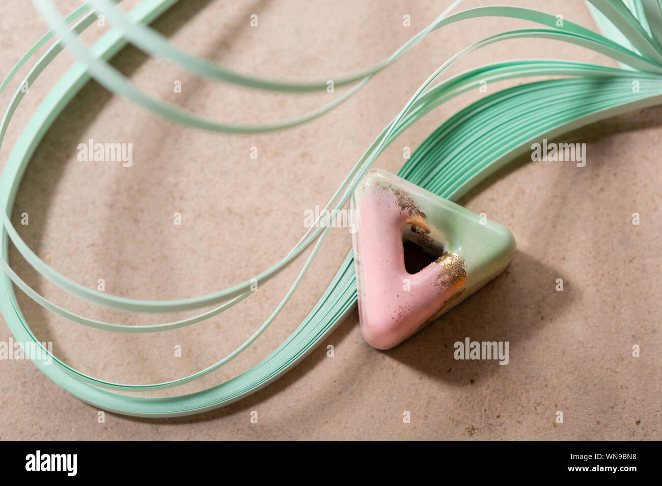 Still life with chocolate candy top view Stock Photo - Alamy