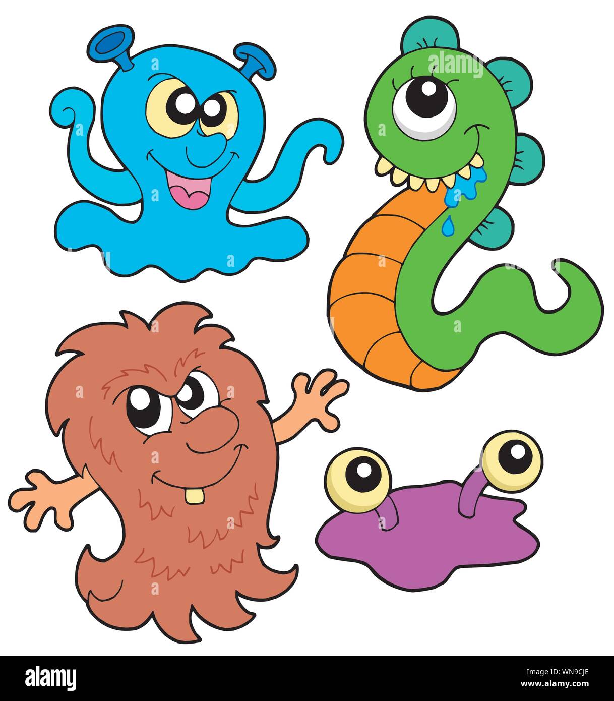 Monster collection 3 Stock Vector Image & Art - Alamy
