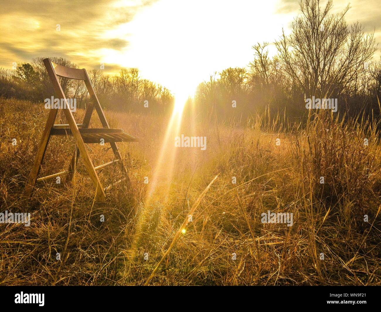 Empty Chair In A Field High Resolution Stock Photography and Images - Alamy