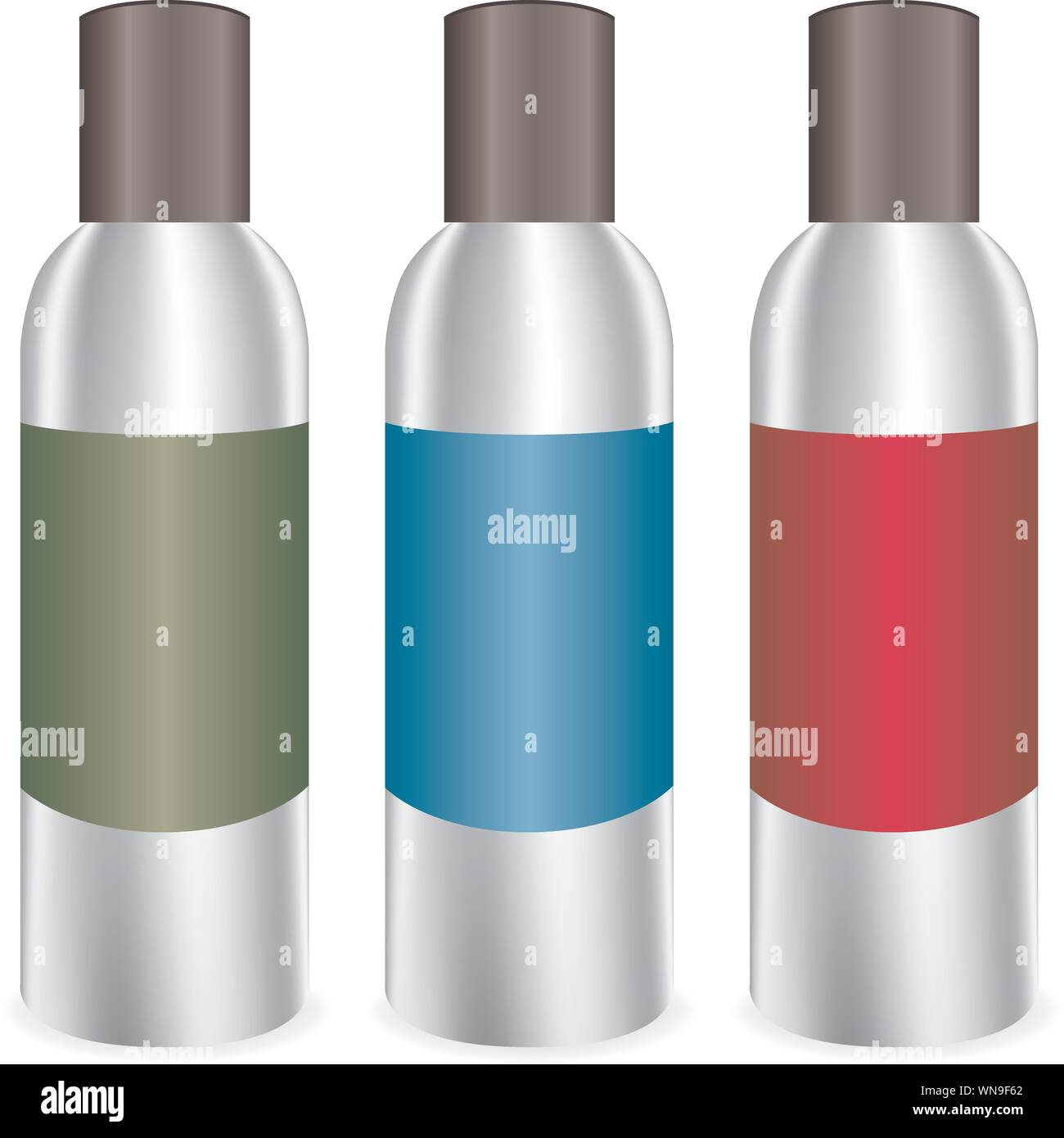 Set of Silver Bottles Stock Vector Image & Art - Alamy
