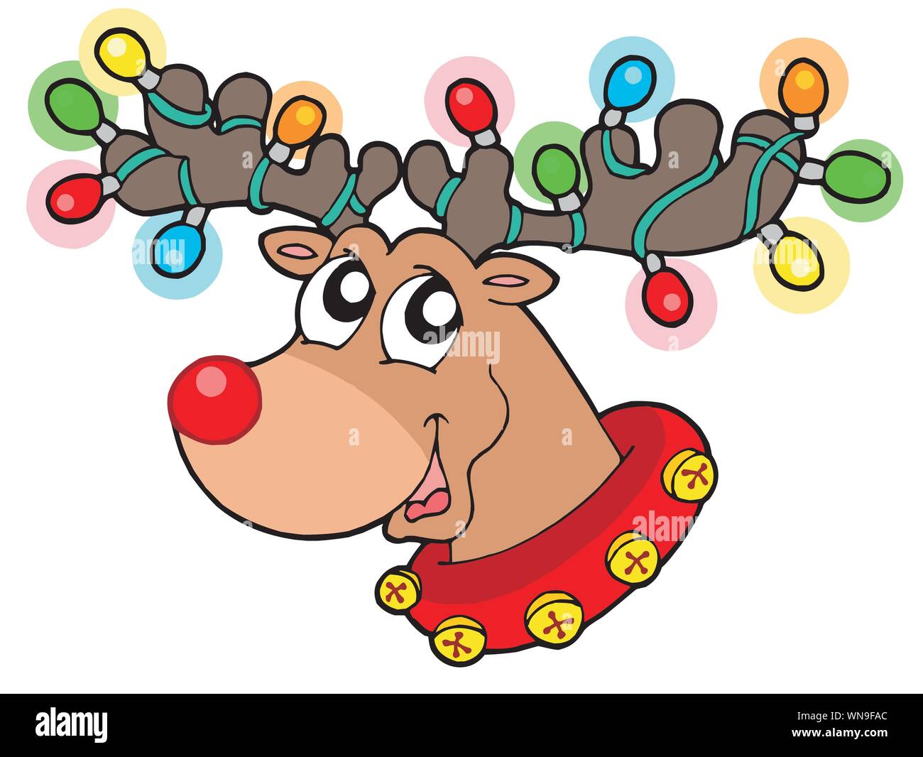 Christmas lights decoration bells Cut Out Stock Images & Pictures - Alamy