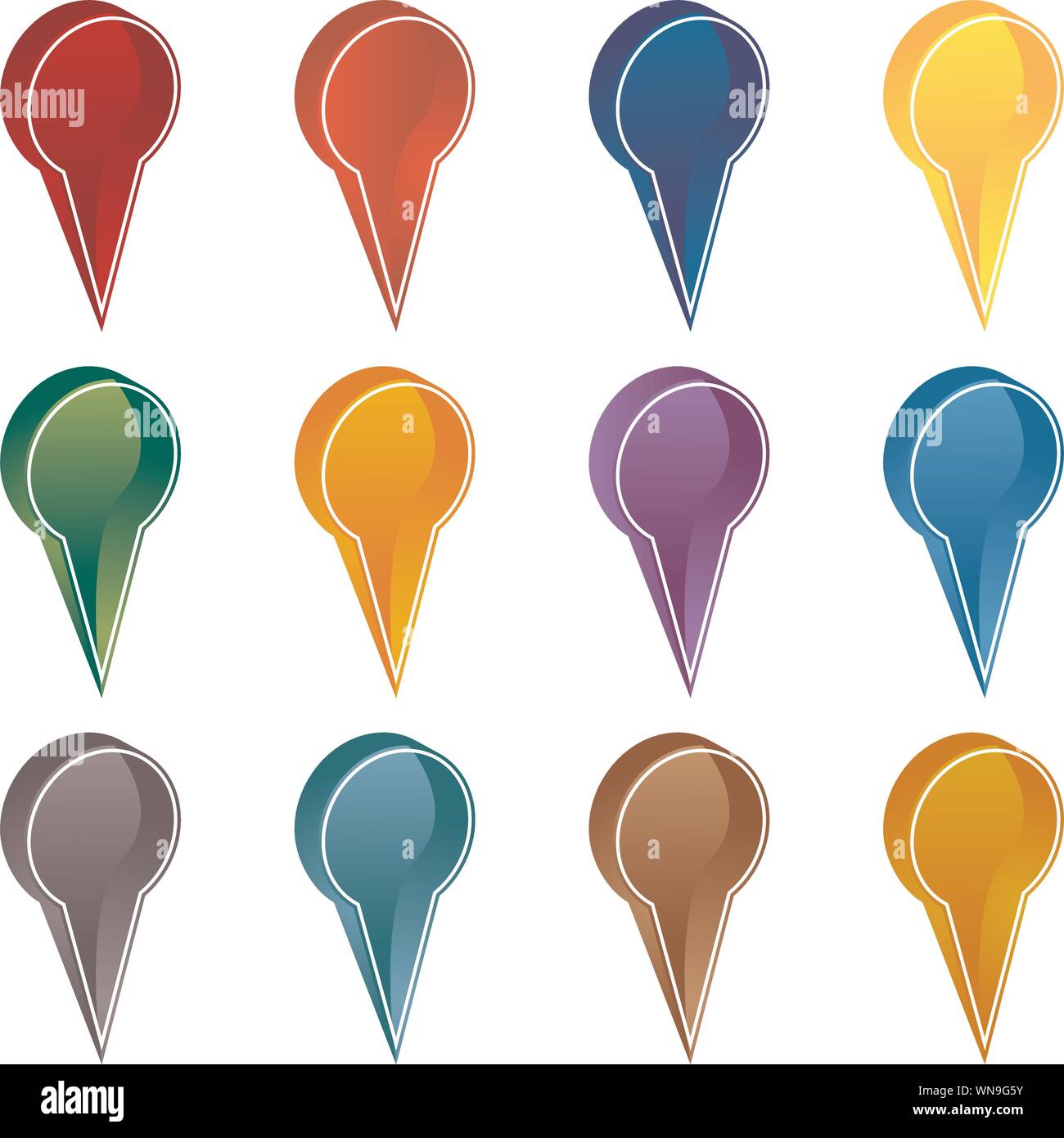 Navigational markers Stock Vector Images - Alamy