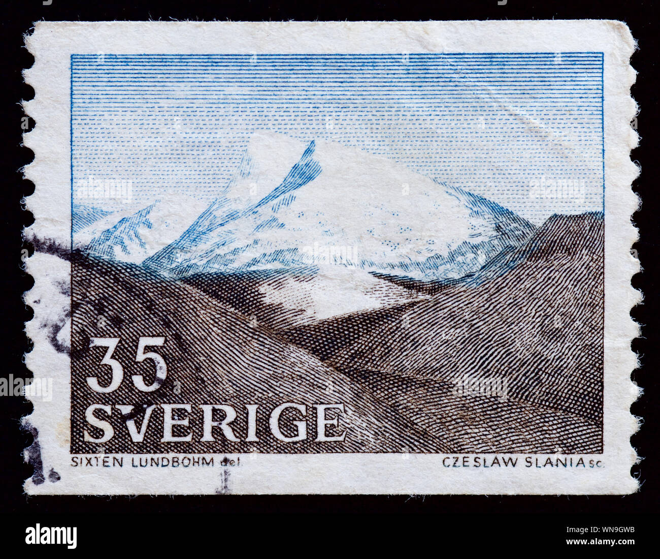 Sweden postage stamp hi-res stock photography and images - Alamy