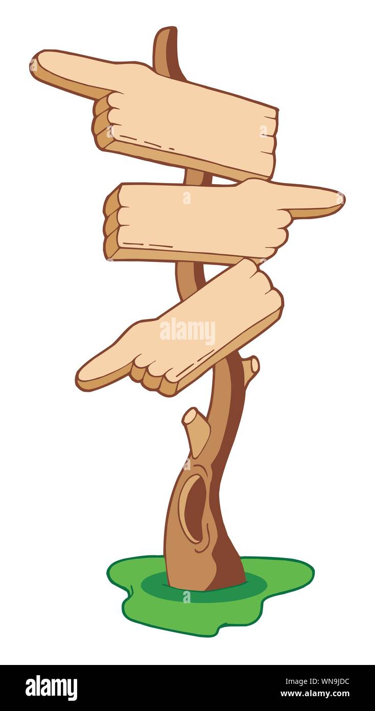 Tree directions Cut Out Stock Images & Pictures - Alamy