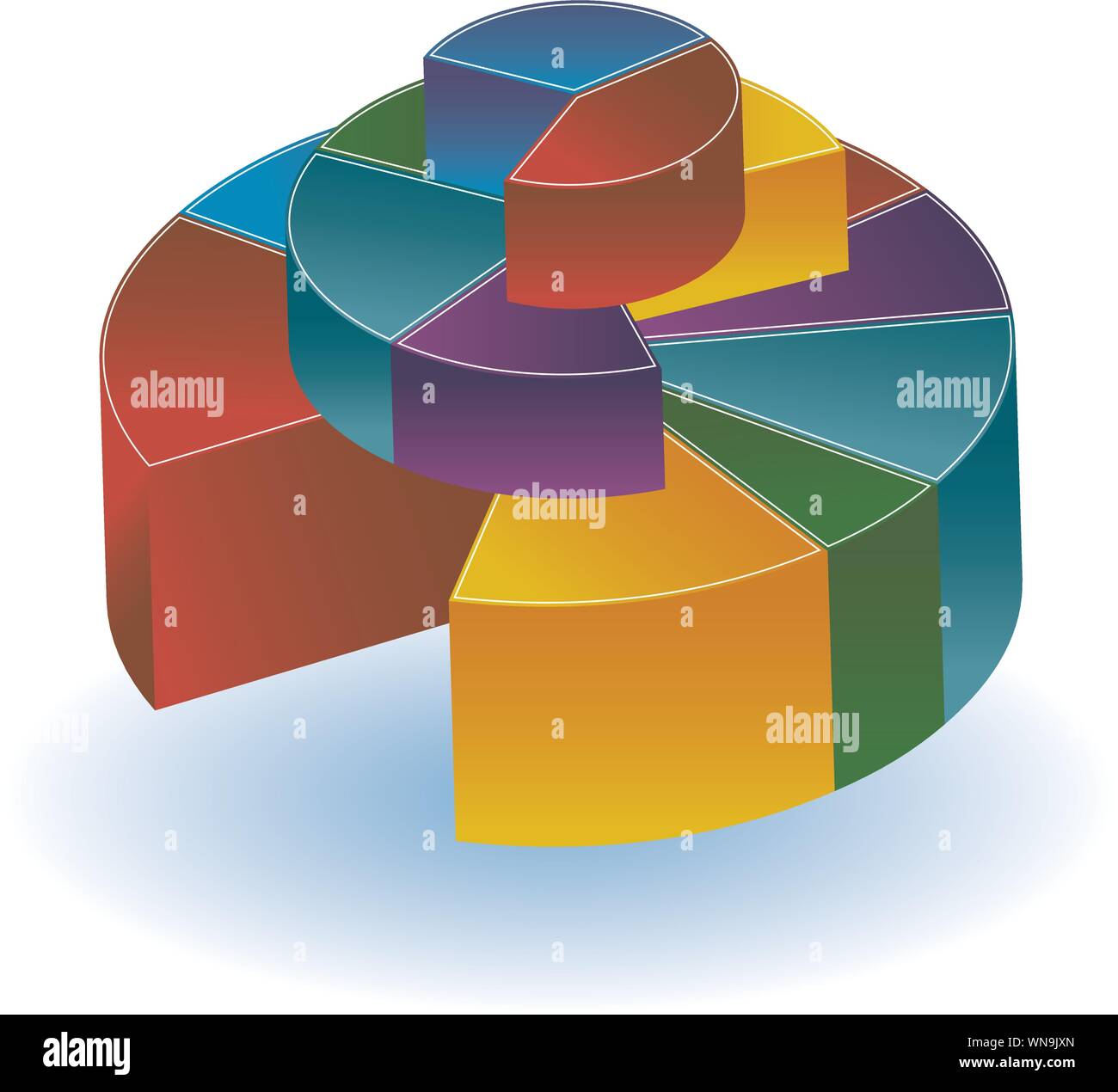 Stacked Pie Chart Stock Vector Image & Art - Alamy Stacked Pie Chart Stock Vector Image & Art - Alamy