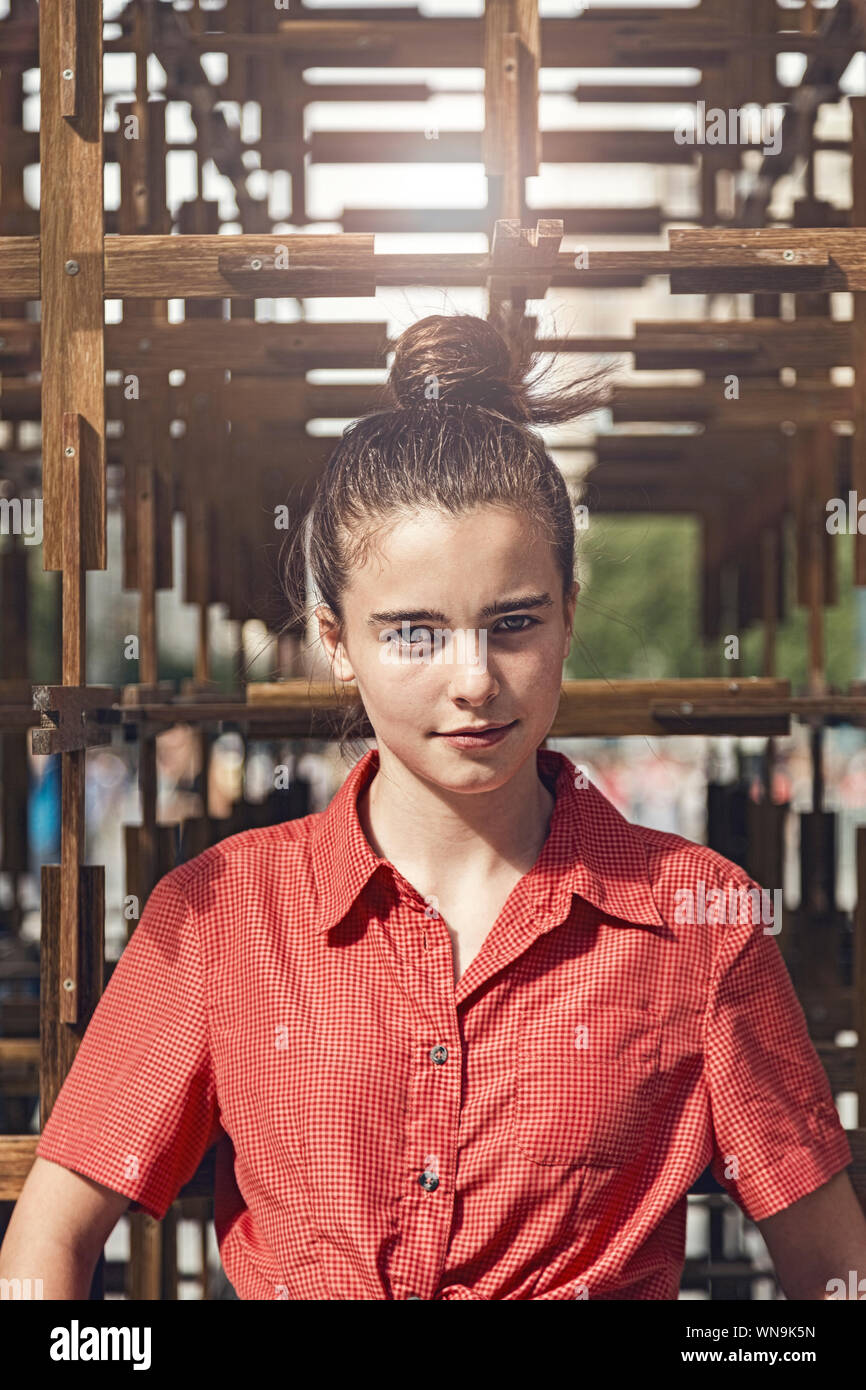 Topknot model hi-res stock photography and images - Alamy