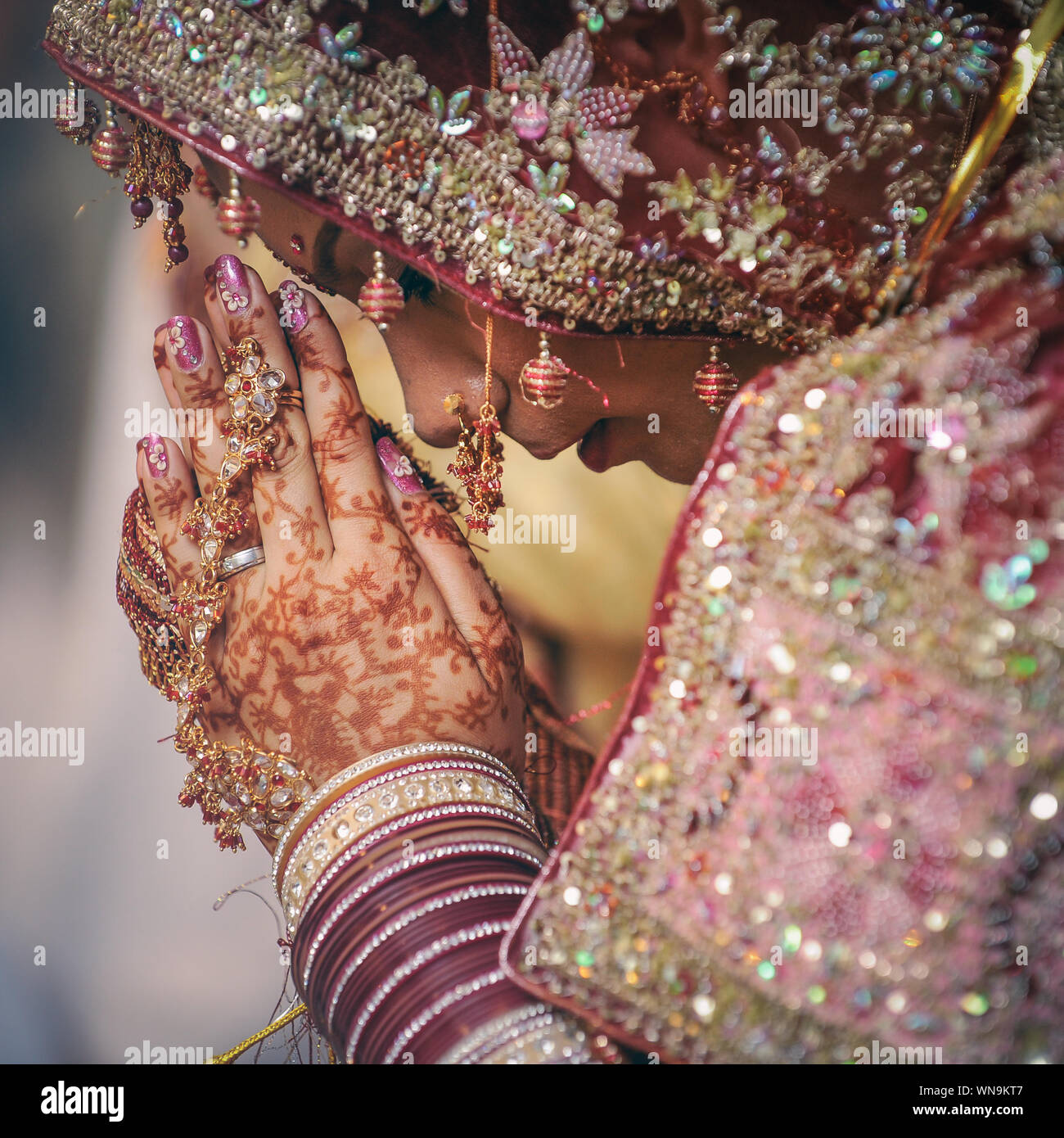 Indian Praying Hands High Resolution Stock Photography and Images - Alamy