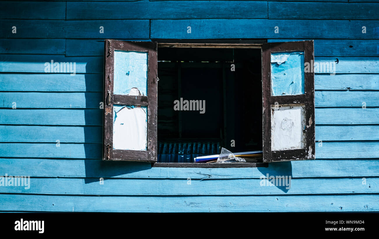 Open blue window hi-res stock photography and images - Alamy