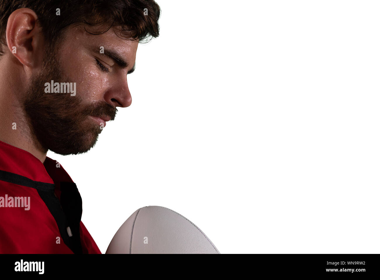 Tough Rugby Player Stock Photo - Alamy