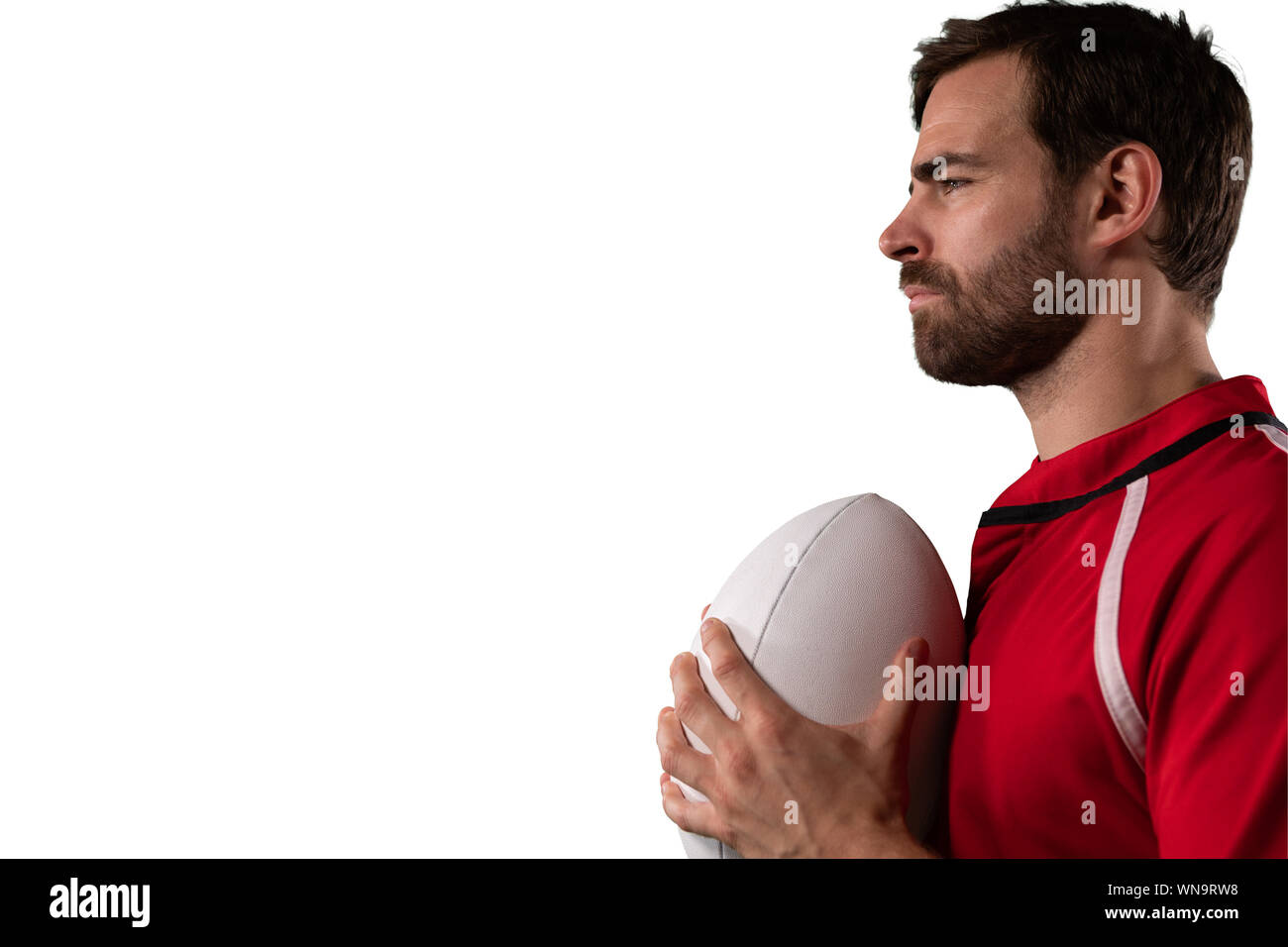 Tough Rugby Player Stock Photo - Alamy