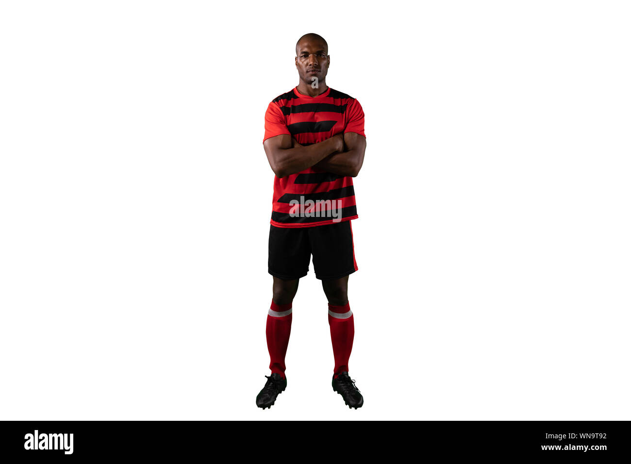 Focused Soccer Player Stock Photo - Alamy