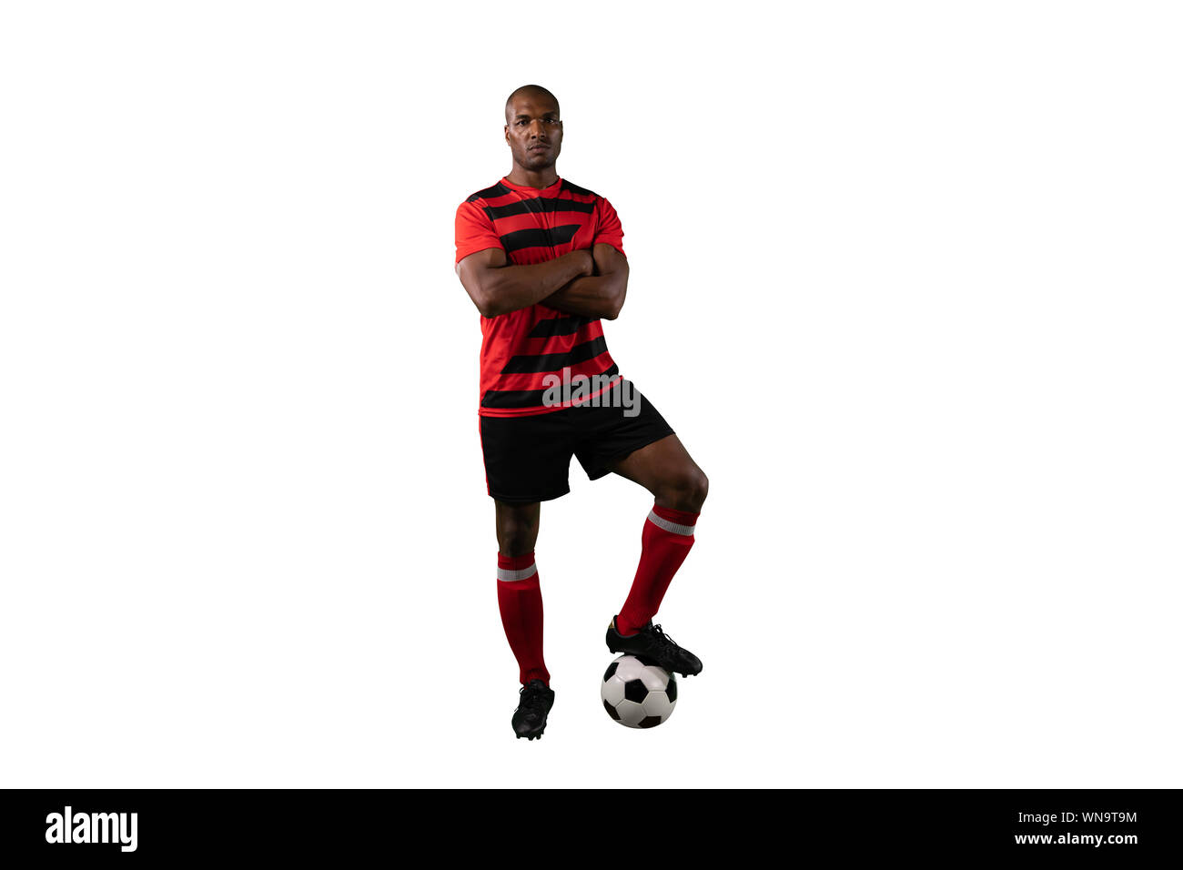 Focused Soccer Player Stock Photo - Alamy