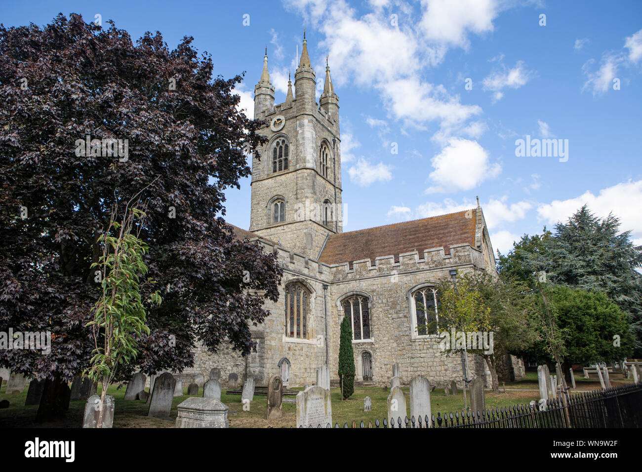 St. Mary the Virgin Parish Church, Ashford, Kent Stock Photo - Alamy