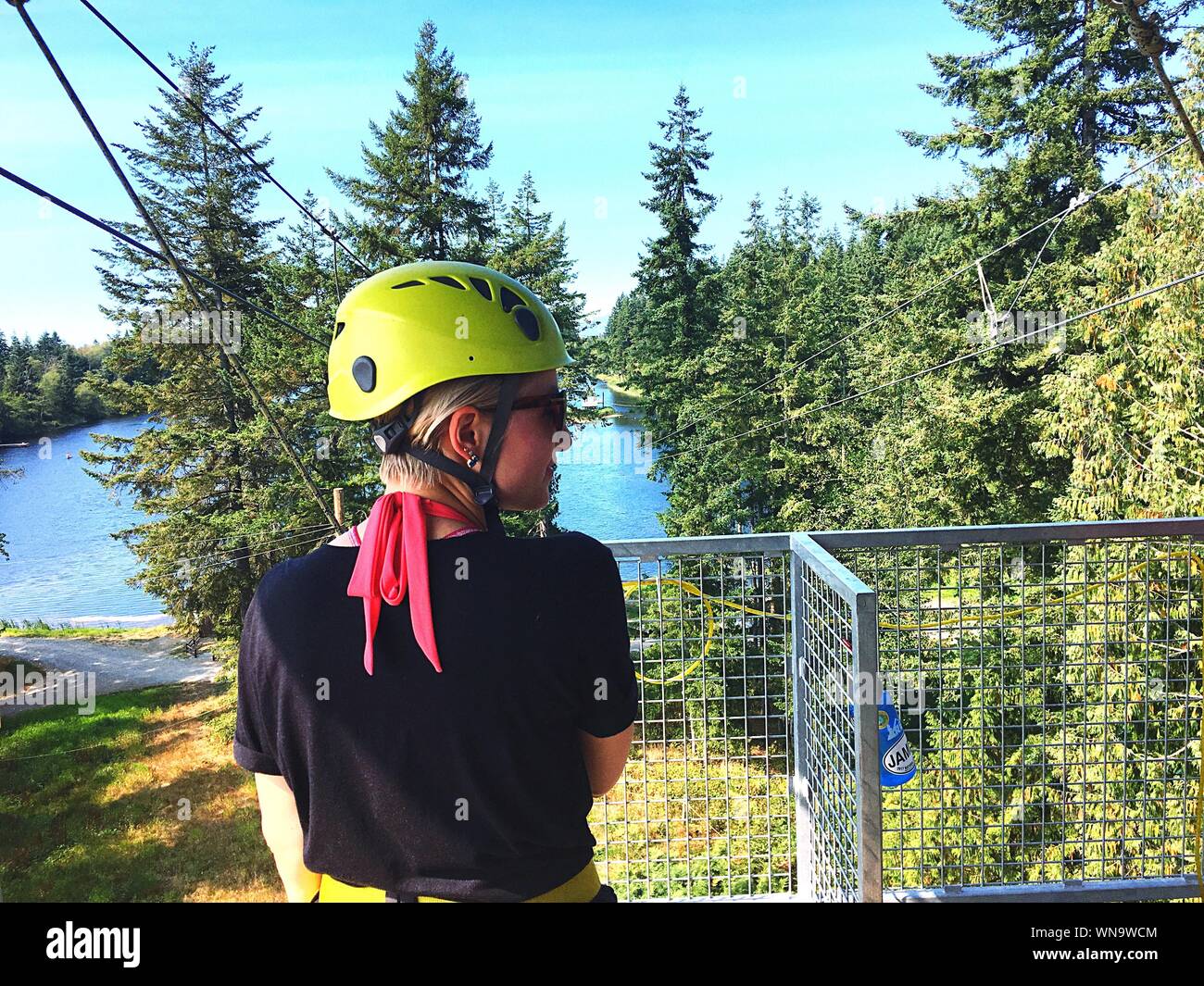 Person Zip Lining High Resolution Stock Photography and Images - Alamy