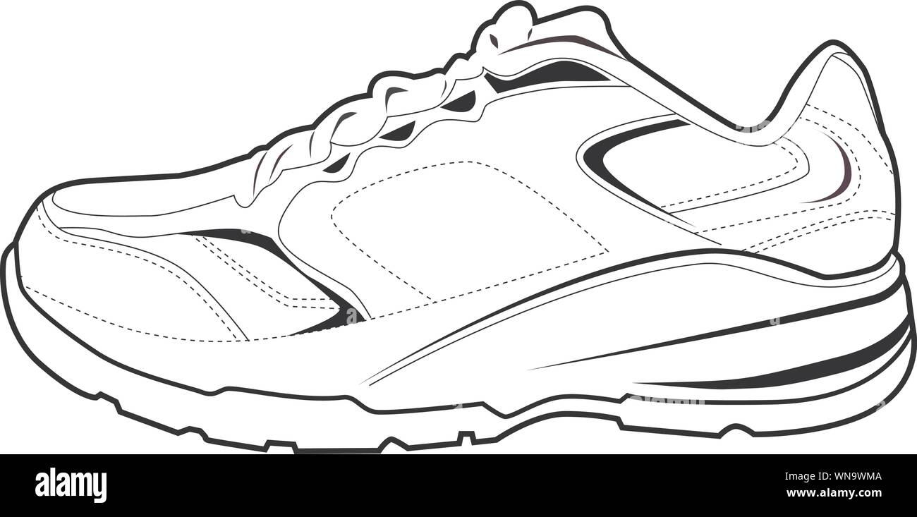 Black shoe laces Stock Vector Images - Alamy