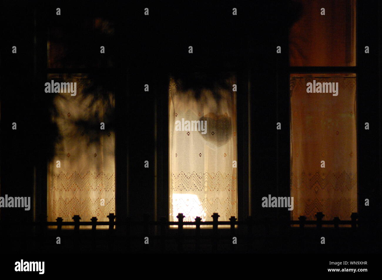 House night window hi-res stock photography and images - Alamy