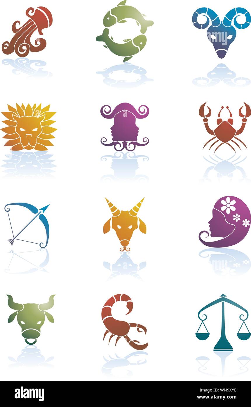 Astrology symbols icon set Stock Vector Images - Alamy