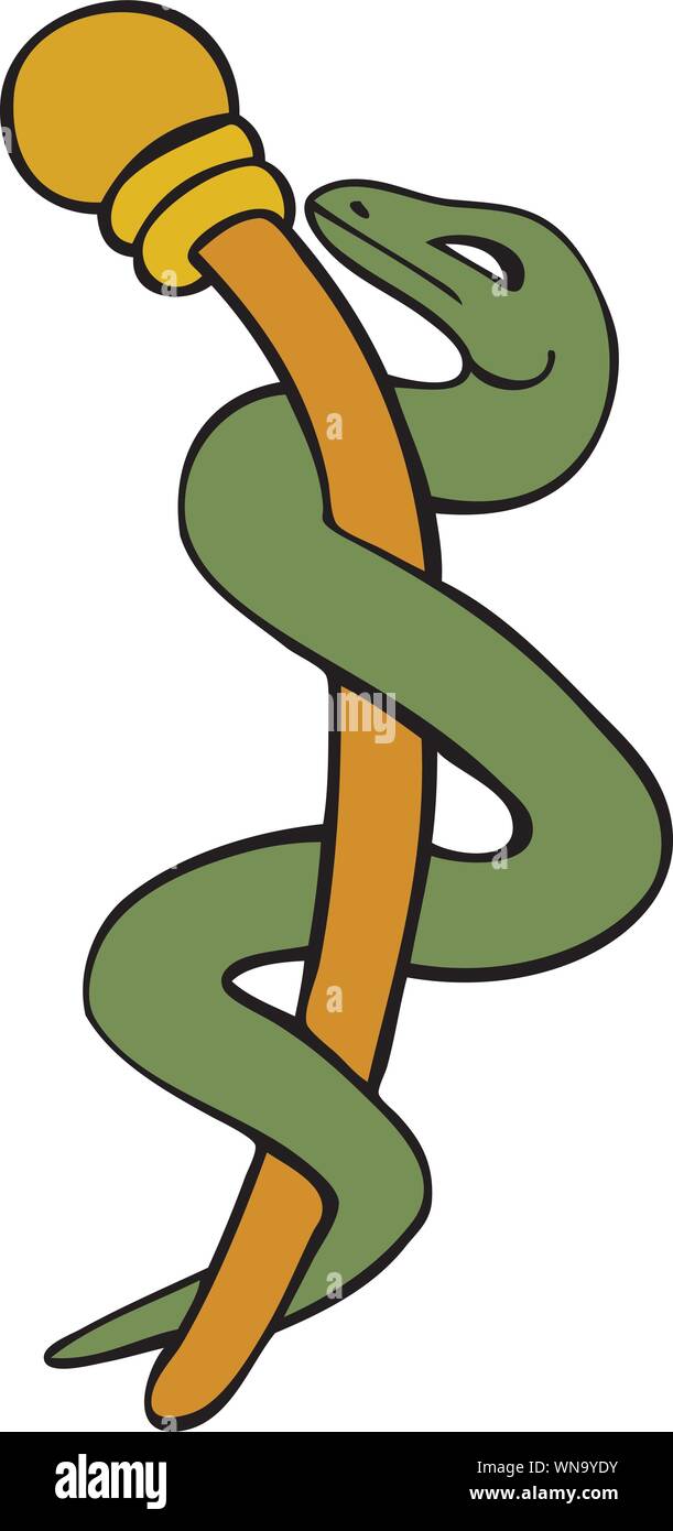 Caduceus Medical Symbol - Stylized Stock Vector Image & Art - Alamy