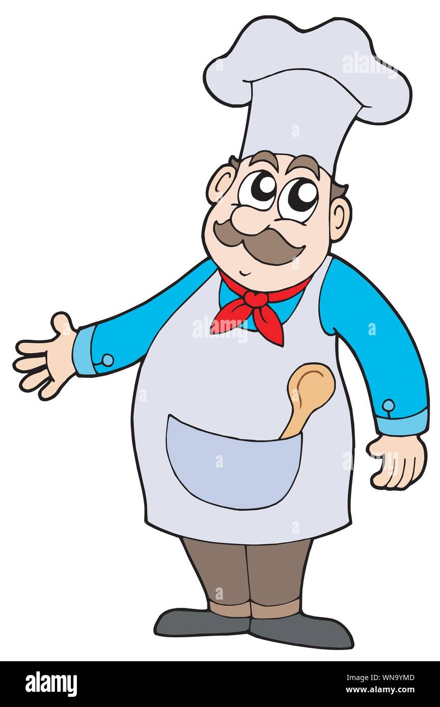 Chef with spoon Stock Vector Image & Art - Alamy
