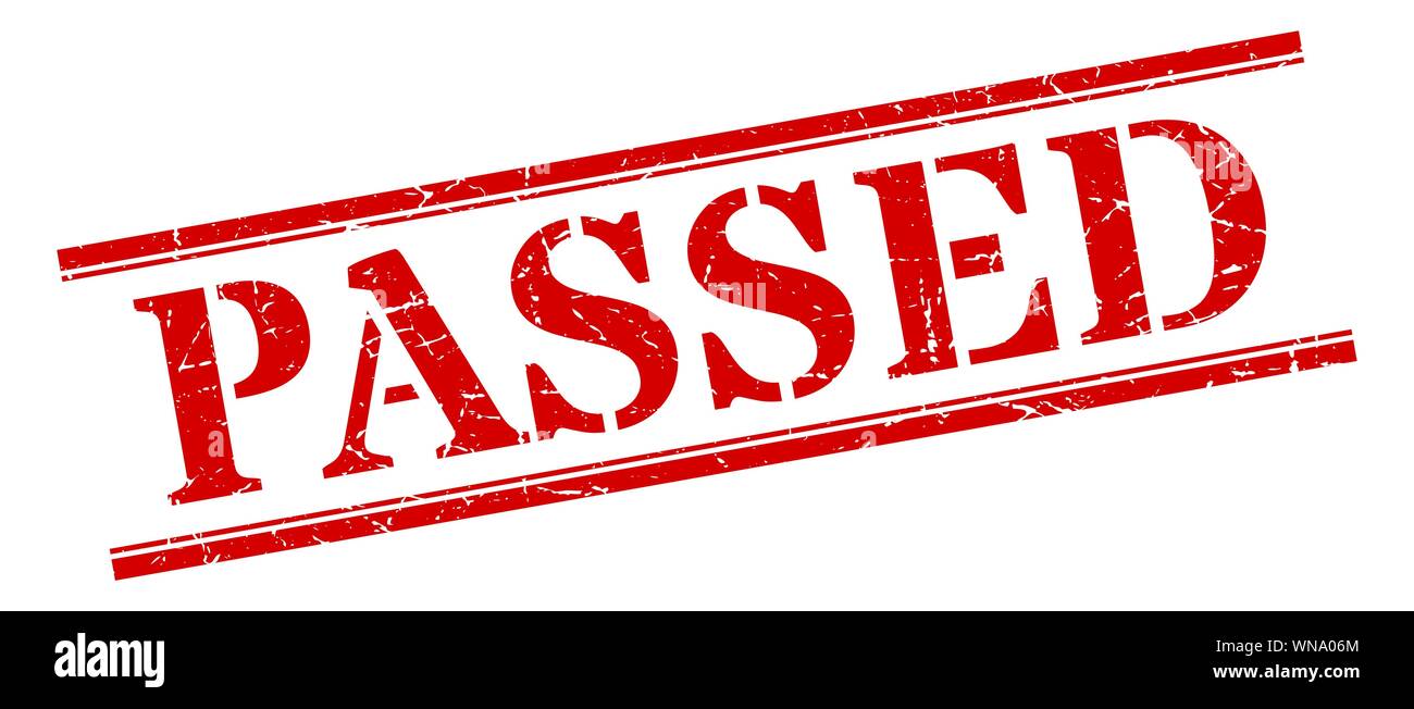 passed stamp. passed square grunge sign. passed Stock Vector Image ...